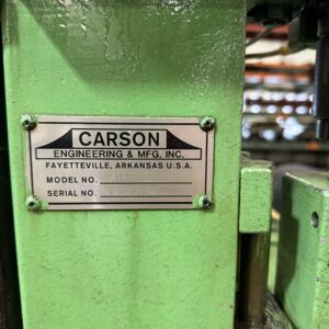 Carson Automated Tube Hole Punch - General Machinery LLC